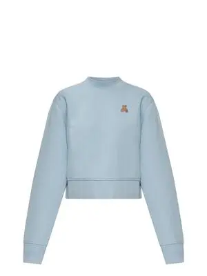 Palm Angels Sweatshirt With Teddy Bear Motif - Light Blue