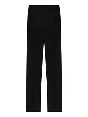 JIL SANDER Wool Pleated Trousers - Black
