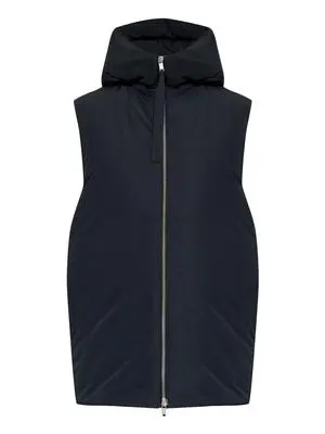JIL SANDER Oversized Quilted Vest - Black
