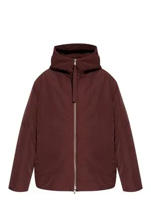 JIL SANDER Oversized Down Jacket - Burgundy