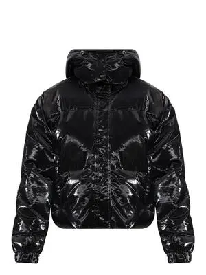 Emporio Armani Jacket With Shimmering Finish - Black