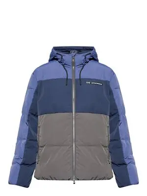 Emporio Armani Insulated Jacket With Logo - Blue