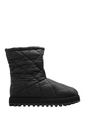 Dolce & Gabbana Logo Snow Boots - Black