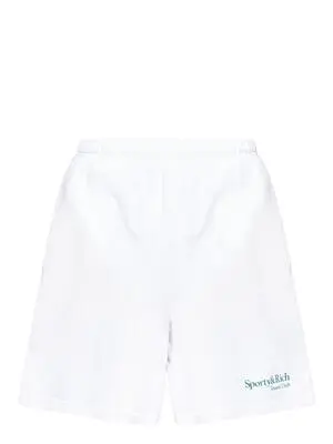 SPORTY & RICH Tennis Club Shorts - White