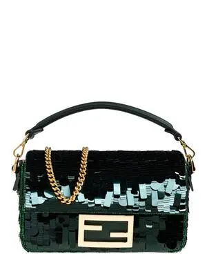 Fendi Baguette Mini Handbag - Green
