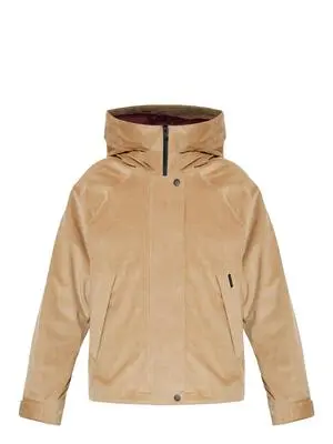 Woolrich Corduroy Hooded Jacket - Beige