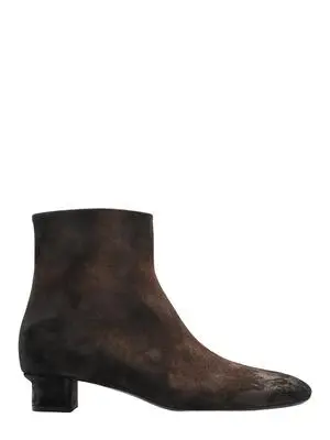 Marsèll Suede Heeled Ankle Boots - Brown