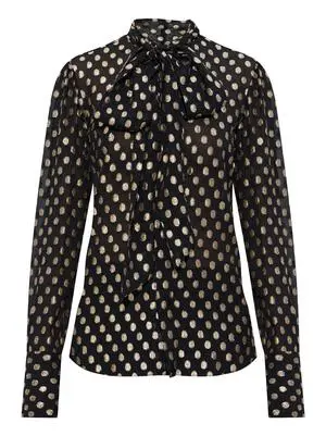 Dsquared2 Shirt With Lurex Thread - Black