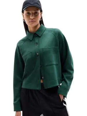 Athleta Allure Shirt Jacket - Pine