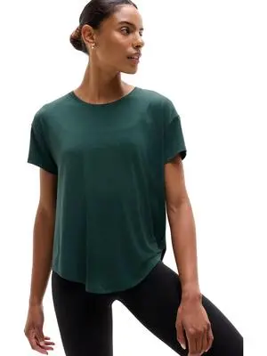 Athleta Relaxed Fit T-shirt - Pine