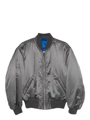 TOM FORD Satin Bomber Jacket - Grey