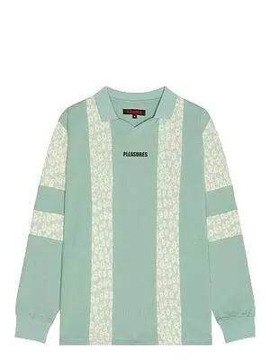 PLEASURES Sounds Rugby Polo - Matcha