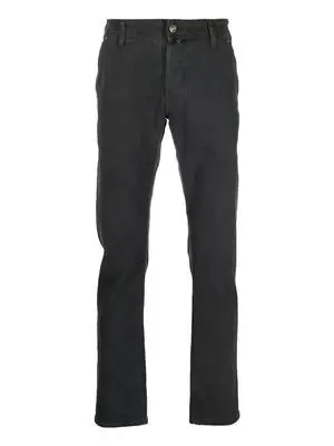 Jacob Cohen Dark Wash Straight-leg Trousers - Grey