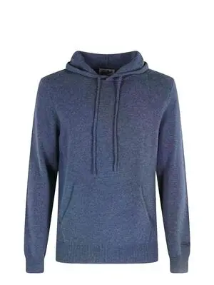 MC2 SAINT BARTH Knitted Hoodie - Blue