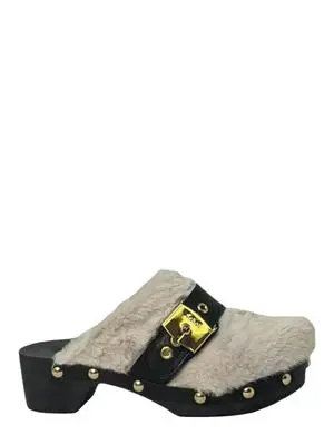 DR. SCHOLL'S SHOES Pescura Alaska Faux-fur Mules - Neutrals