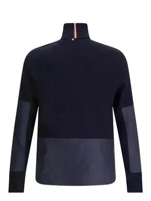 Moncler Paneled Roll Neck Sweater - Blue