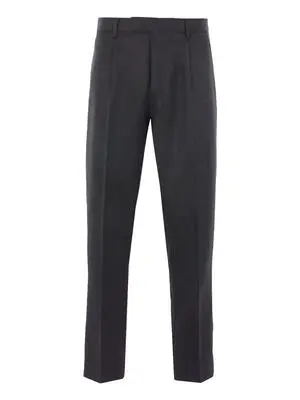 Zegna Pleated Front Tailored Trousers - Grey