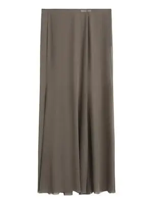 Cos Sheer Maxi Skirt - Gray