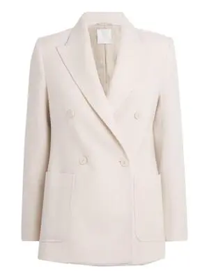 Eleventy Cashmere Double-breasted Blazer - Ivory