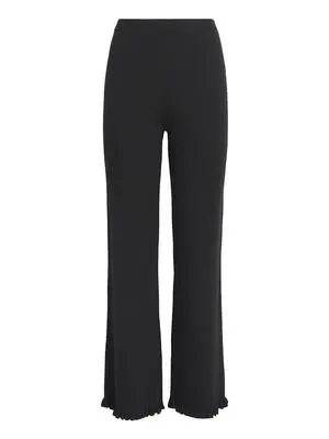 Claudie Pierlot Flared Knit Trousers - Black