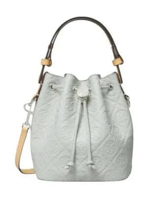 TORY BURCH Tory Burch T Monogram Pebble Mini Bucket Bag
