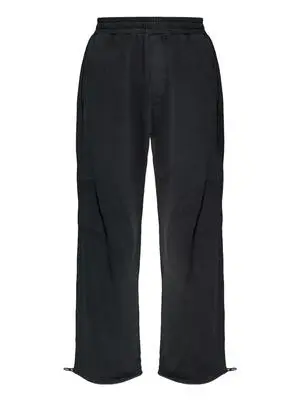 44 LABEL GROUP Elasticated Cotton Track Pants - Black