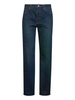 Saint Laurent Five-pocket Straight Jeans - Blue