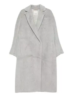Max Mara Notched-collar Coat - Grey