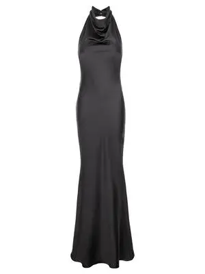 ROSERRY Halterneck Maxi Dress Black
