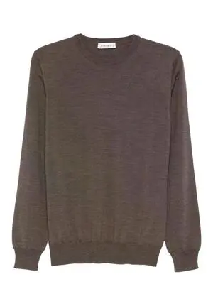 KANGRA Crew Neck Sweater - Brown
