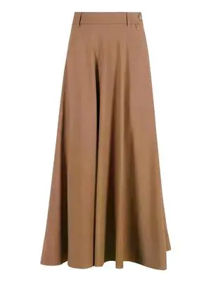 Herno Midi A-line Skirt With Buckle Detail - Brown