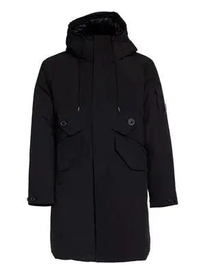 C.P. COMPANY Hooded Coat - Black