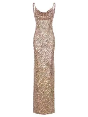 ROSERRY Sequin Margot Maxi Dress - Gold