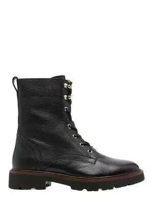Geox Leather Ankle Boots - Black