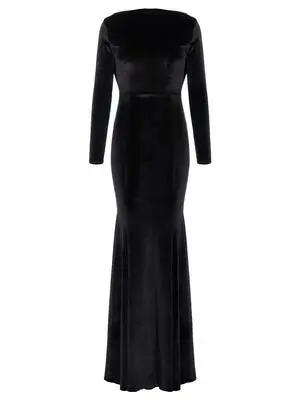 ROSERRY Long-sleeve Maxi Dress - Black