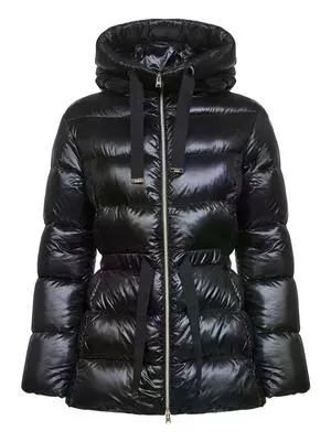 Herno Drawstring Hooded Jacket - Black