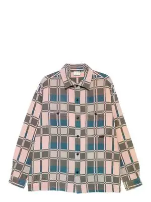 Gramicci Geometric-print Shirt - Pink