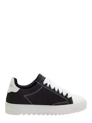 NUMERIS Atelier Contrast Stitching Sneakers - Black