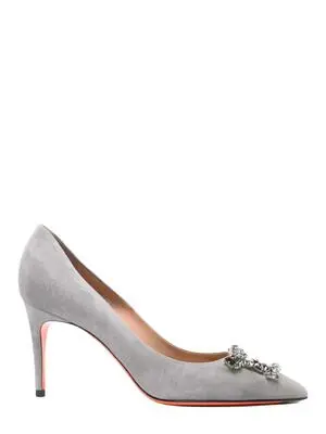 Santoni Embellished Pumps - Grey