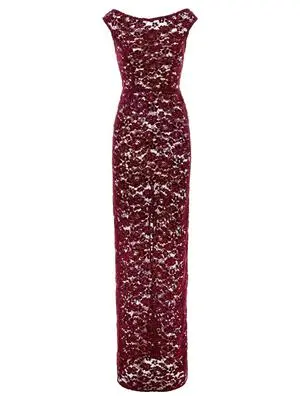 ROSERRY Lace Maxi Dress - Red