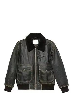 DUNST Leather Jacket - Brown