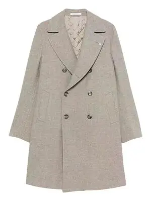 Tagliatore Double-breasted Wool Coat - Grey