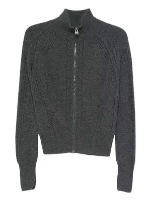 Ermanno Scervino Cable-knit Zip Cardigan - 84005 Grey