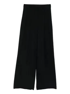 Alberta Ferretti Pleated Wide Leg Trousers - Black