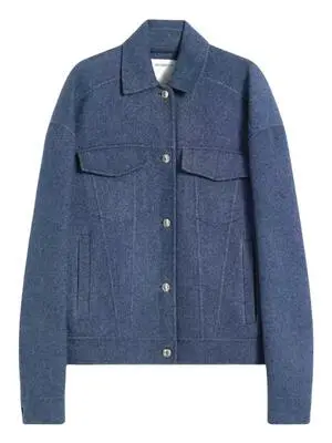 Sportmax Flap-pocket Wool Jacket - Blue