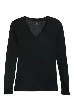 Majestic Filatures V-neck T-shirt - Black
