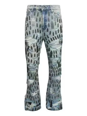 WHO DECIDES WAR BY EV BRAVADO Max Hardware Full Length Jeans - Blue