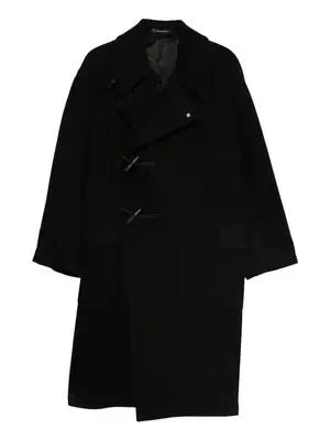 Tagliatore Toggle-fastening Wool Coat - Black