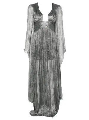 MARIA LUCIA HOHAN Catia Maxi Dress - Silver
