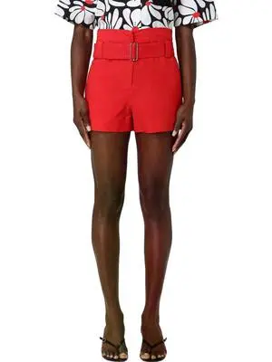 MSGM Tailored Belted Shorts - Orange